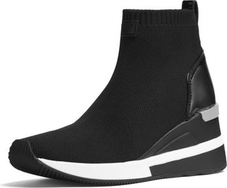 Michael Kors Damen Skyler Bootie Sneaker, Schwarz, 40.5 EU Schmal