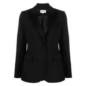 P.A.R.O.S.H. Schwarzer Woll-Smoking-Sakko - - Jackets - Damen - Schwarzk - XL