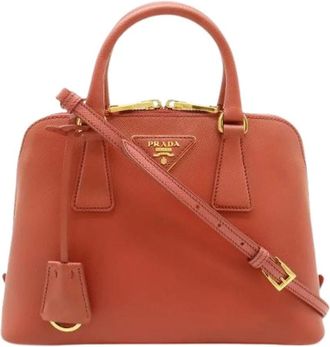 Prada Pre-owned Sacoche Saffiano 2way - Femme - Pre-owned - Brun - Taille: ONE Size