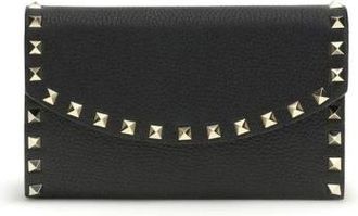 Valentino Garavani Femme, Accessoires, Noir, Taille: ONE Size Calf Leather Bos Taurus Wallet