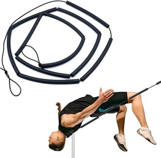 Generic Barratransversal - Gymnastikstange aus Schaumstoff, 250 x 1,2 cm lang, verstellbarer elastischer Trainingsstab, langlebiges &Uuml;bungsger&auml;t | Sprunggel&auml;nd