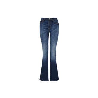 A|X Armani Exchange Indigo Denim Flare Jeans mit 5 Taschen - - Jeans - Damen - Blau - W25