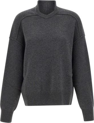 Coperni Pull en maille &agrave; col montant - Femme - Pulls - Gris - Taille: 36 FR