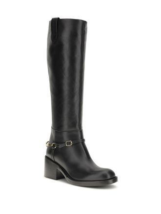 Chlo&eacute; Womens Boots Dakota Black Calfskin Calf Leather