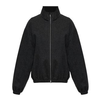 Jil Sander Wolljacke mit Stehkragen - - Jackets - Damen - Grau - XL
