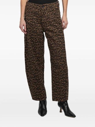 DL1961 Miro Barrel 28 high-rise jeans - Marron