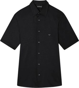 Emporio Armani Homme, Chemises, Noir, Taille: XL T-shirt &agrave; Manches Courtes