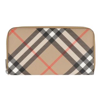 Burberry Geldb&ouml;rse aus beschichtetem Canvas - - Accessories - Herren - Beige - ONE SIZE
