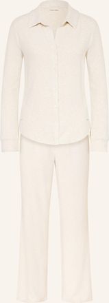 Calvin Klein Schlafanzug Brushed Interlock beige