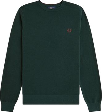 Fred Perry Homme, Pulls, Vert, Taille: XL Pull en maille piqu&eacute;e