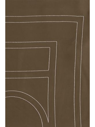 Toteme Womens Silk Scarf Mocha Scarfs