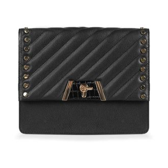 Baldinini Twisted Clasp Lederhandtasche - - Bags - Damen - Schwarzk - ONE SIZE