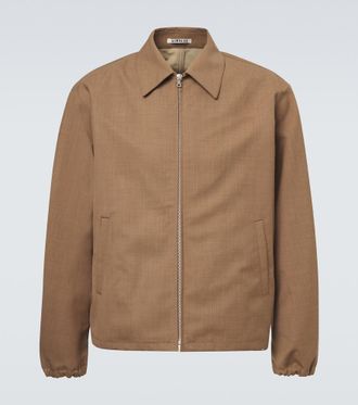 Auralee Veste blouson en laine