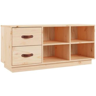 vidaXL Schuhbank 100x34x45 cm Massivholz Kiefer - Vidaxl