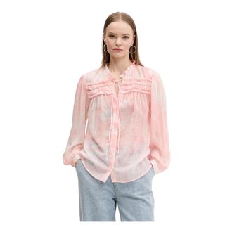 Desigual Femme, Blouses et Chemises, Rose, Taille: 38 FR Blouse Enio