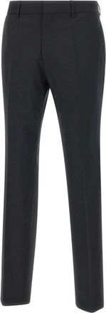 HUGO BOSS Homme, Pantalons, Noir, Taille: M Pantalon slim fit en laine noire