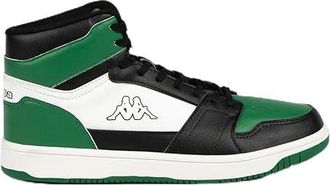 Kappa Homme Logo Basil Casual Shoes, Green MD-Black-White, 42 EU