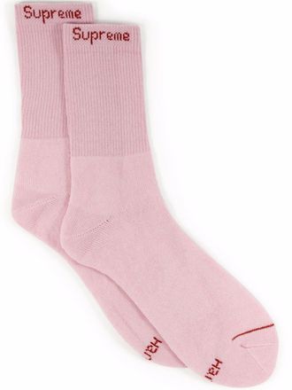 SUPREME x Hanes lot de 4 paires de chaussettes - Rose