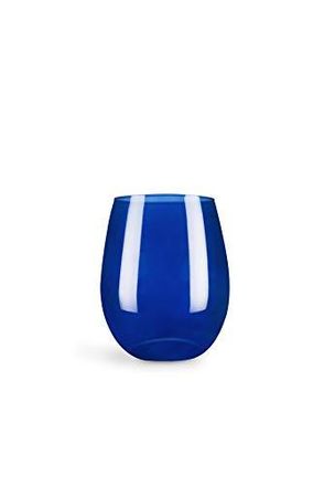 Excelsa Lot de 6 verres, verre, bleu cobalt