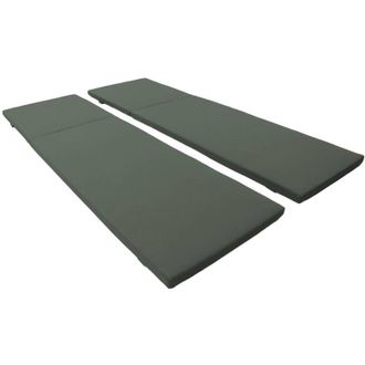 Sweeek Lot de 2 coussins pour bain de soleil kaki - Relaxa