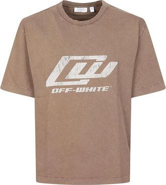 Off-white Homme, Tops, Brun, Taille: S Racing Skate T-Shirt