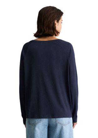 Marc O'Polo Denim Longsleeve relaxed fit mit Raglan-&Auml;rmeln, U-Boot-Ausschnitt