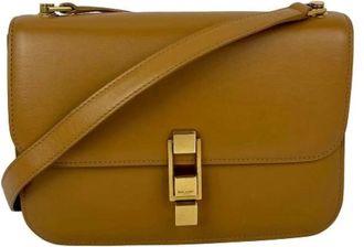 Saint Laurent Sac bandouli&egrave;re Le Carre Pre-owned - Femme - Pre-owned - Brun - Taille: ONE Size