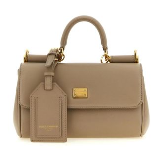 Dolce & Gabbana Sac Dauphine Main - Femme - Sacs - Beige - Taille: ONE Size