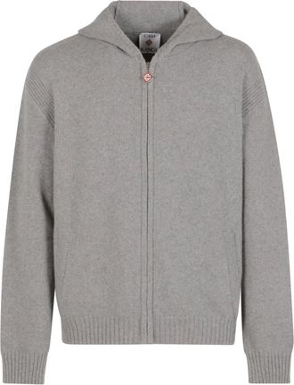 Casablanca Homme, Sweatshirts et sweats &agrave; capuche, Gris, Taille: L Cashmere Sweat &agrave; capuche