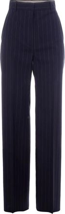 Max Mara Femme, Pantalons, Bleu, Taille: 42 FR Pantalon Mstenfasi