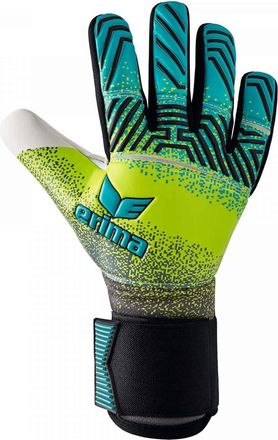 Erima Unisex Jugend FLEX RD Robusto Torwarthandschuhe (7222003), petrol/lime/schwarz, 5