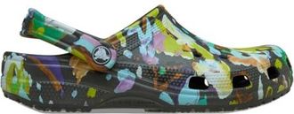 Crocs Classic Painted Floral Clog W, Size 34 EU BKSD - Black Sand 34, Bksd Black Sand, 36 EU