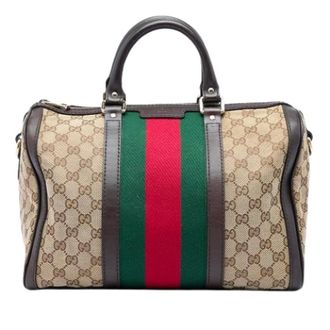 Gucci Sac bandouli&egrave;re en toile Pre-owned - Femme - Pre-owned - Beige - Taille: ONE Size