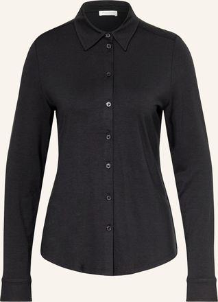 Marc O'Polo Marc Opolo Hemdbluse Aus Jersey schwarz