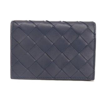 Bottega Veneta Porte-cartes de visite Pre-owned en cuir de veau - Femme - Pre-owned - Bleu - Taille: ONE Size