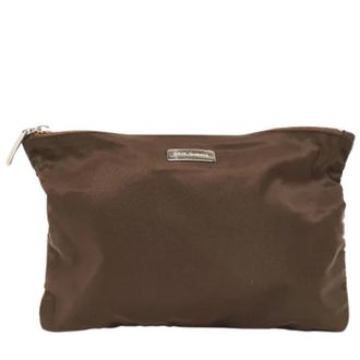 Dolce & Gabbana Pre-owned Nylon pouches - - Pre-owned - Damen - Braun - ONE SIZE