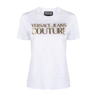 Versace Jeans Couture Wei&szlig;e T-Shirts Polos f&uuml;r Frauen - - Tops - Damen - Wei&szlig; - XS