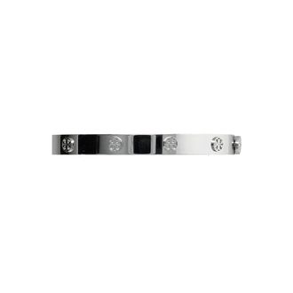 Tory Burch Femme, Accessoires, Gris, Taille: M &Eacute;l&eacute;gant Bracelet Miller Stud Hinge