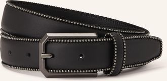 PESERICO Peserico Ledergürtel Mit Schmucksteinen schwarz