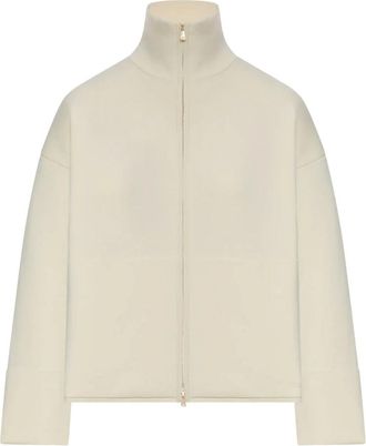 Max Mara Femme, Pulls, Beige, Taille: 36 FR Cardigan zipp&eacute;