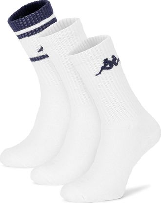 Kappa Lange Socken Kappa KR_ANKLE_SS25 (3-PACK) Weiß