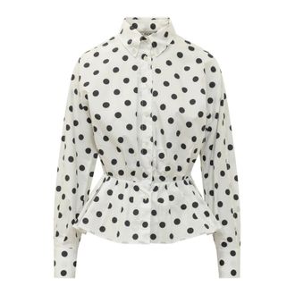 Fiorucci Femme, Blouses et Chemises, Blanc, Taille: 40 FR Chemise &agrave; pois