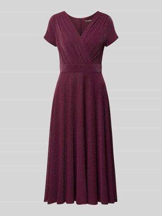 Vera Mont Tailliertes Cocktailkleid mit V-Ausschnitt