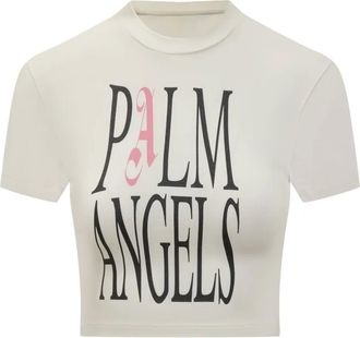 Palm Angels t-shirt à logo imprimé - Blanc