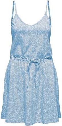 Only Onlmay Life Singlet Col en V Dres JRS Noos Robe en Jersey, Clear Sky/AOP:mia Ditsy, S Femme