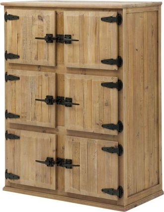 Made In Meubles Buffet haut 6 portes Champ&ecirc;tre