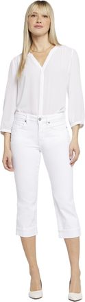 NYDJ Damen Marilyn Crop Cuff Jeans, Optic White, 46
