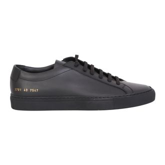 Common Projects Black Leather Achilles Sneakers - - Shoes - Damen - Schwarzk - 38 EU