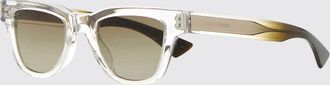 Saint Laurent Lunettes de soleil en ac&eacute;tate &agrave; monture ail-de-chat et verres fum&eacute;s