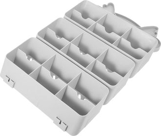 FOMIYES Wandmontierter 18 f&auml;cher Socken und Unterw&auml;sche Organizer aus Kunststoff mit Lochmechanismus f&uuml;r Schlafzimmer und Studentenwohnheim